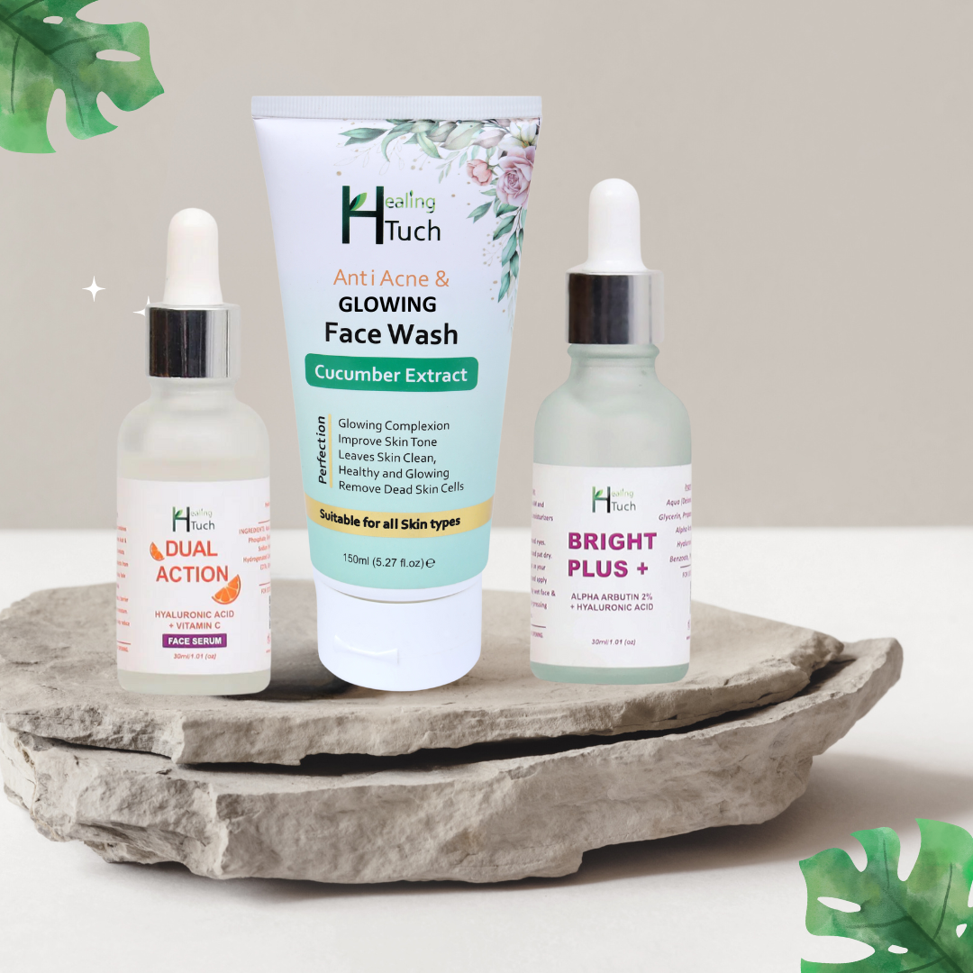 Dual Action ,Bright Plus & Face wash – Healing Tuch